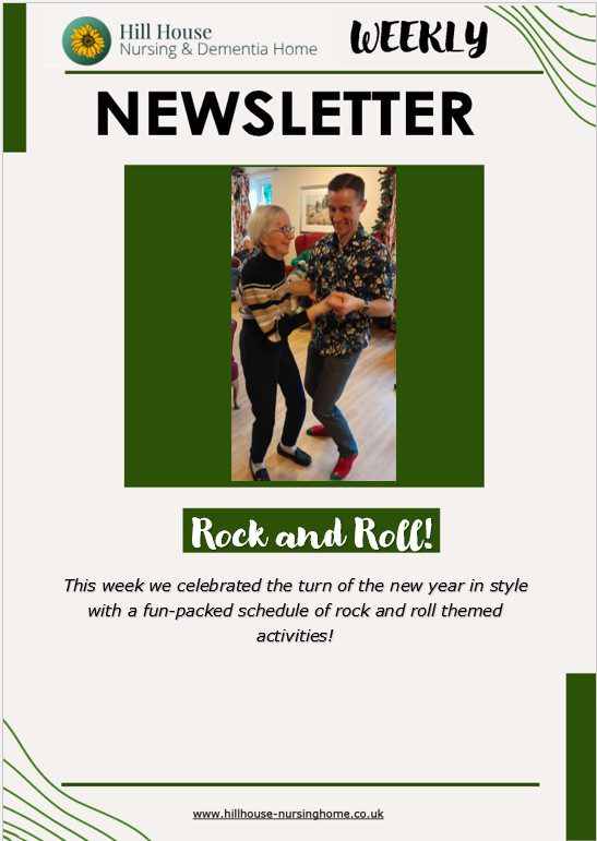 Rock 'n' Roll Week at Hill House - Hill House Nursing & Dementia Home